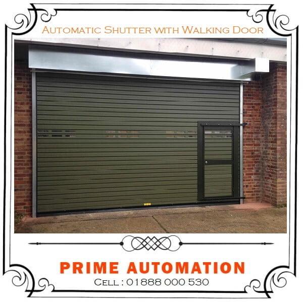 Automatic Shutter With Walking Door - Prime Automatic Door