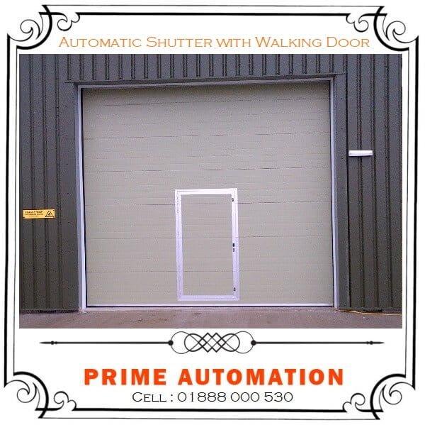 Automatic Shutter With Walking Door - Automatic Rolling Shutter ...