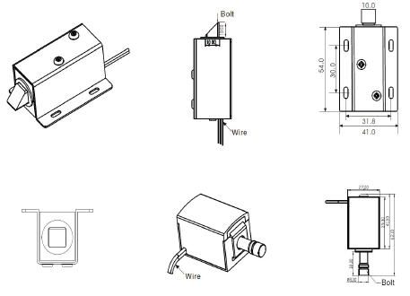 Electro Magnetic Strike Cabinet Lock