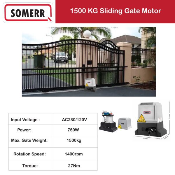Somerr Automatic Sliding Gate Motor 1500Kg